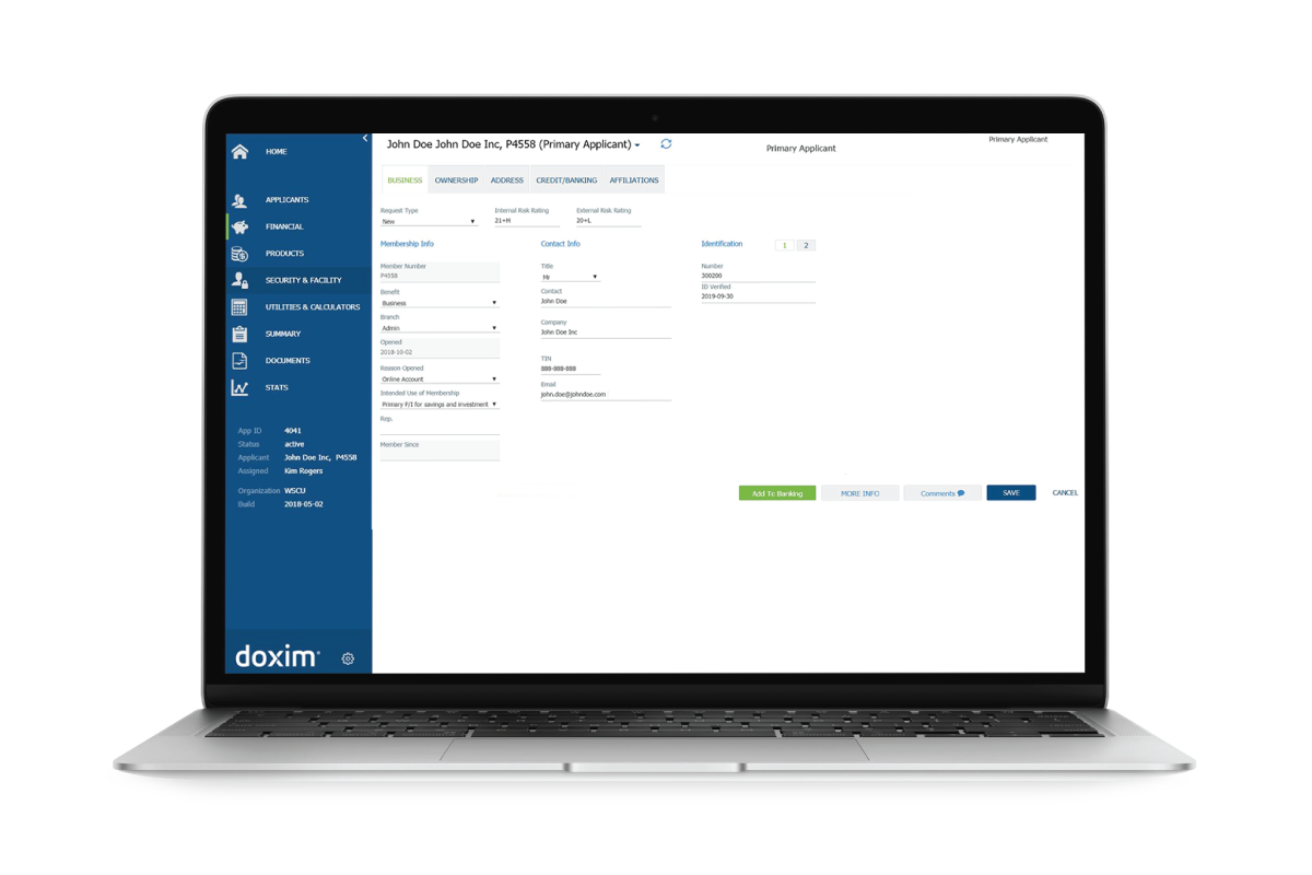 Doxim Loan Origination Solution