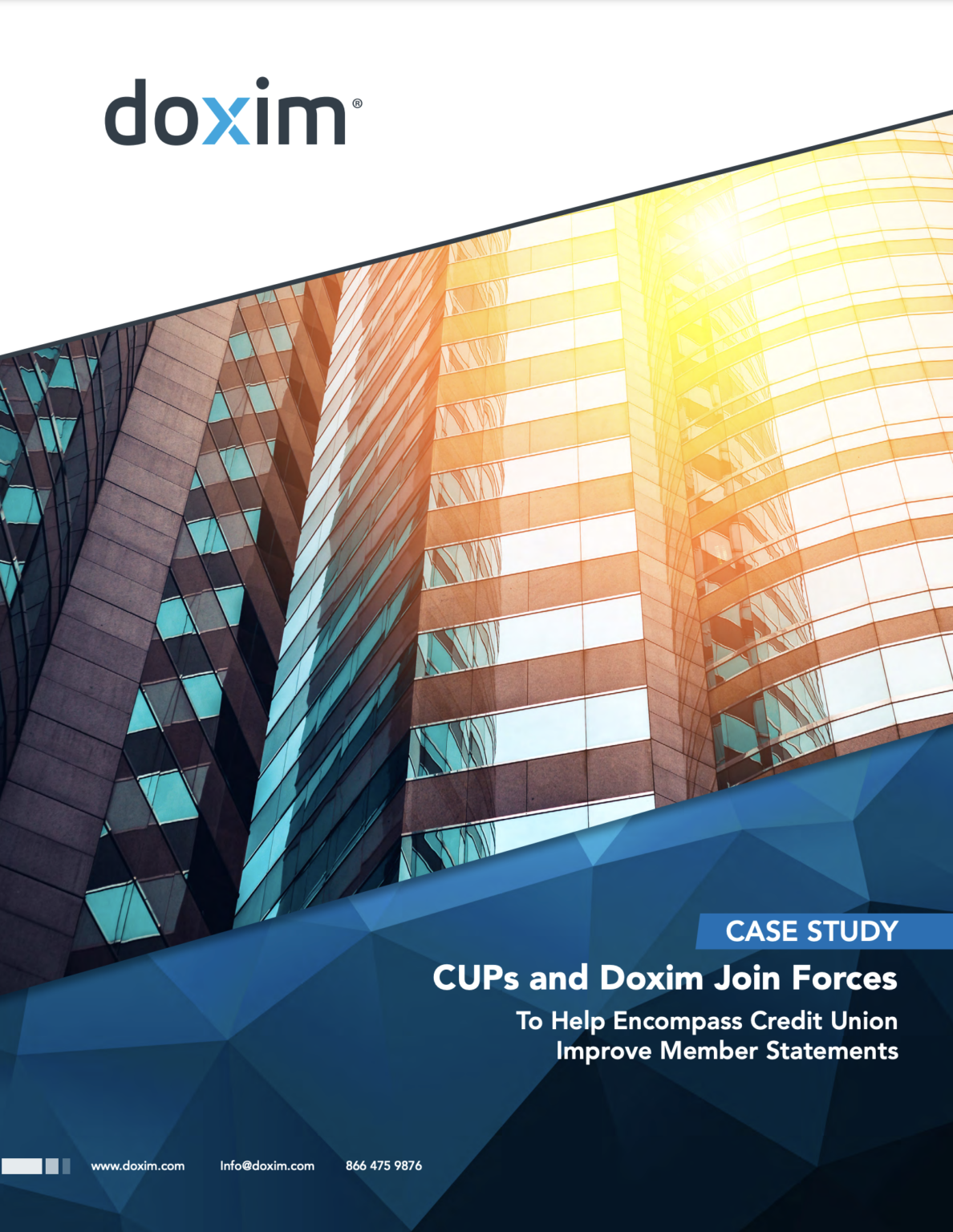Case Studies show how Doxim solved its client's challenges
