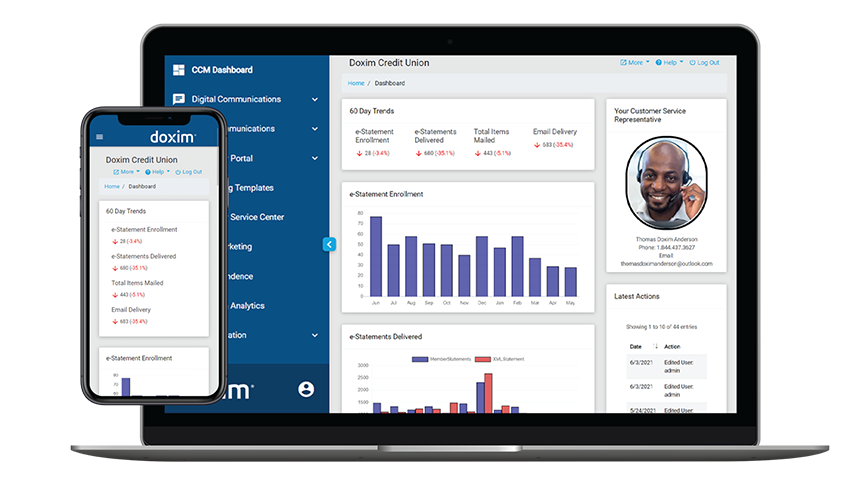 What is Doxim's Customer Communications Management Platform?